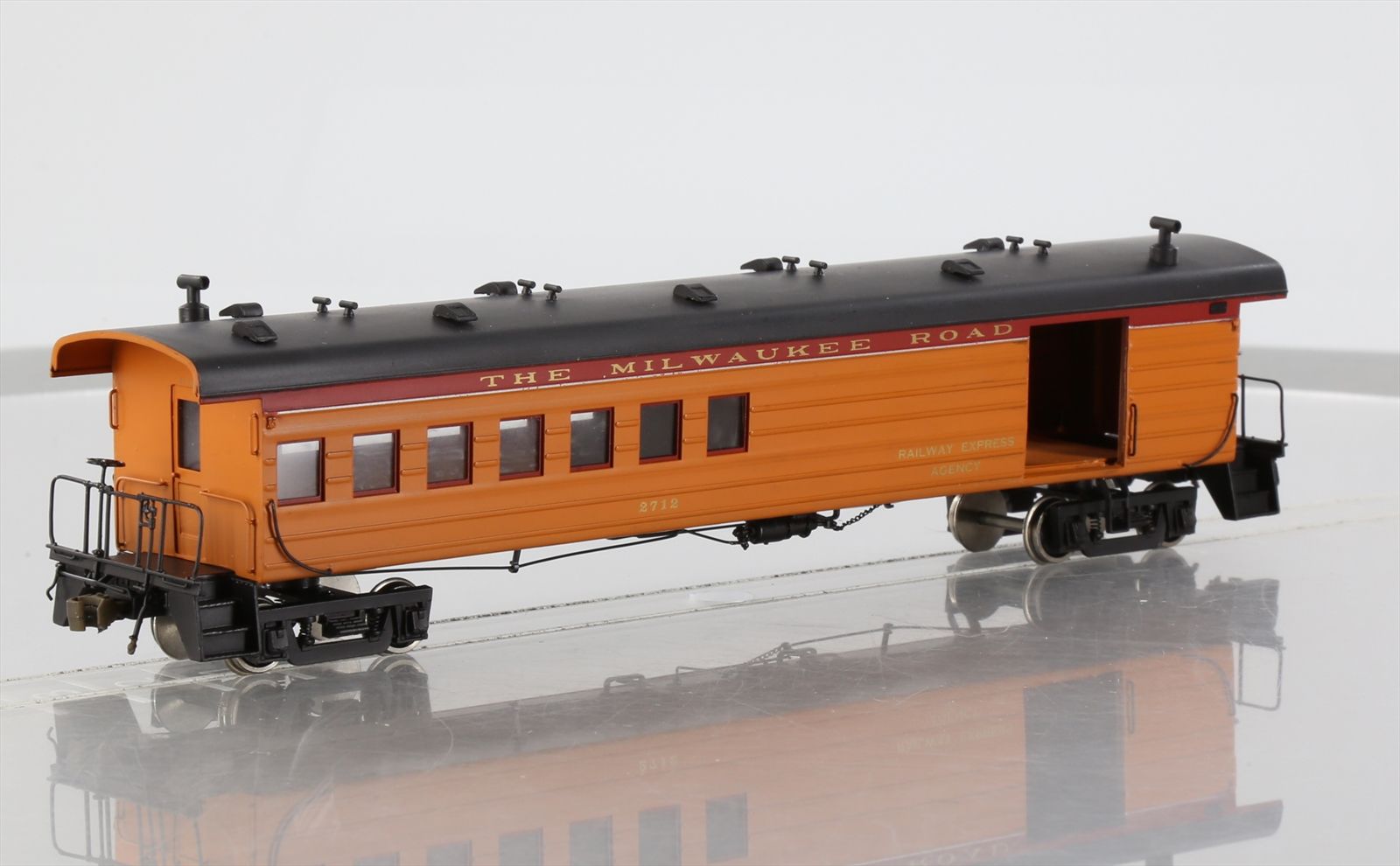 HO Brass Model - PSC 17322-1 MILW Milwaukee Road Branchline Express Car ...