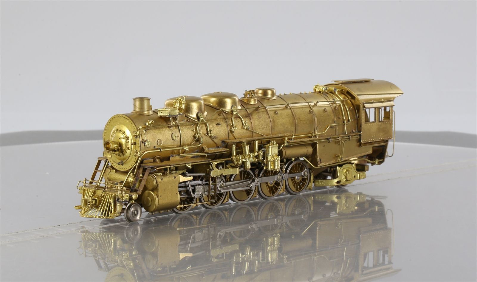 HO Scale Brass Model Train - Key Imports AT&SF Santa Fe 2-10-2 #3800 ...