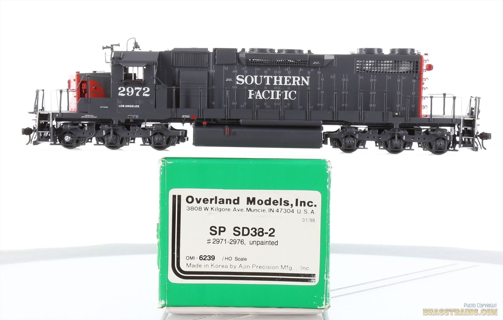 HO Scale Brass Model - OMI 6239 SP Southern Pacific SD38-2 #2972 - Custom
