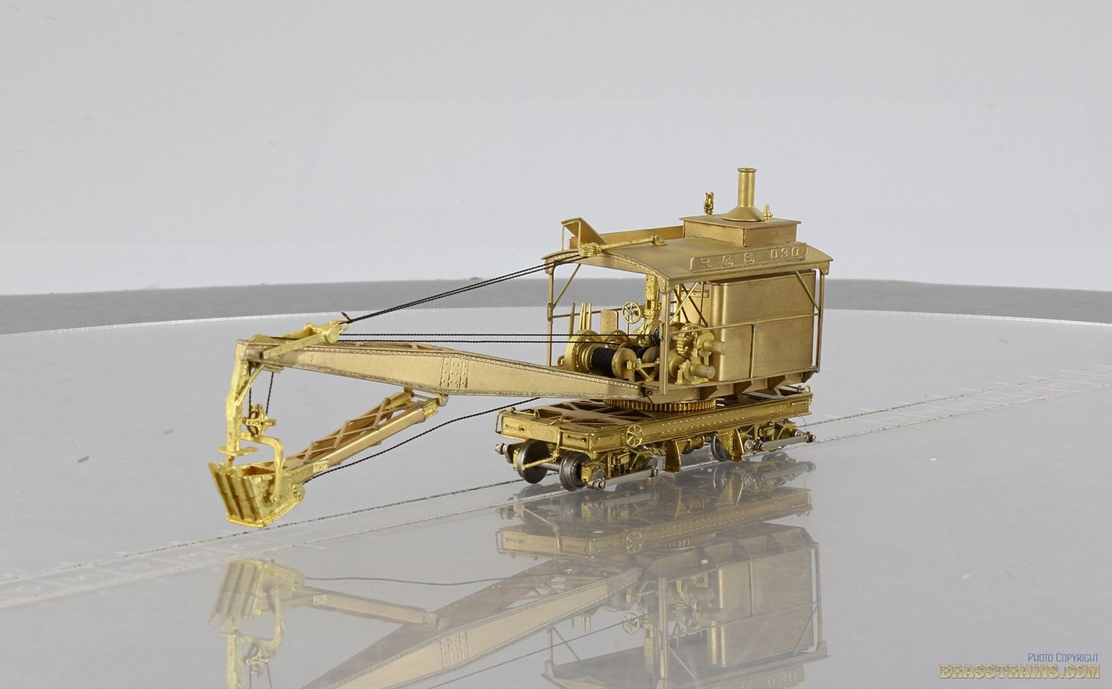 HOn3 Brass Model Train - OMI 1315 Overland A. H. Ditcher w/ Shovel ...