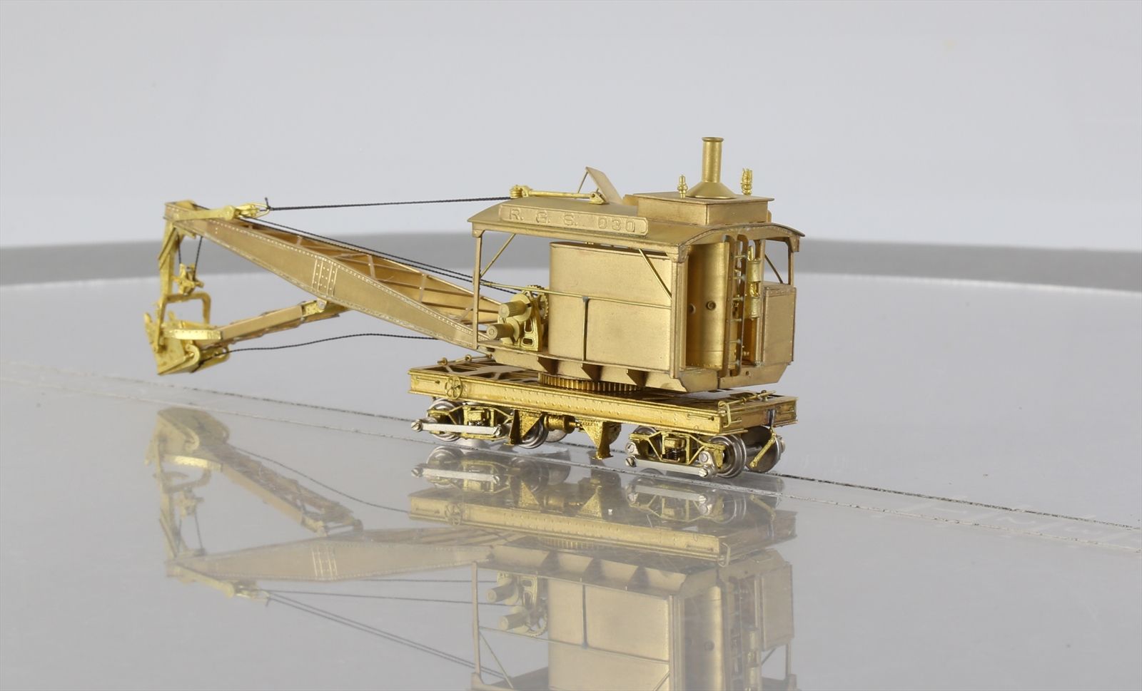 HOn3 Brass Model Train - OMI 1315 Overland A. H. Ditcher w/ Shovel ...