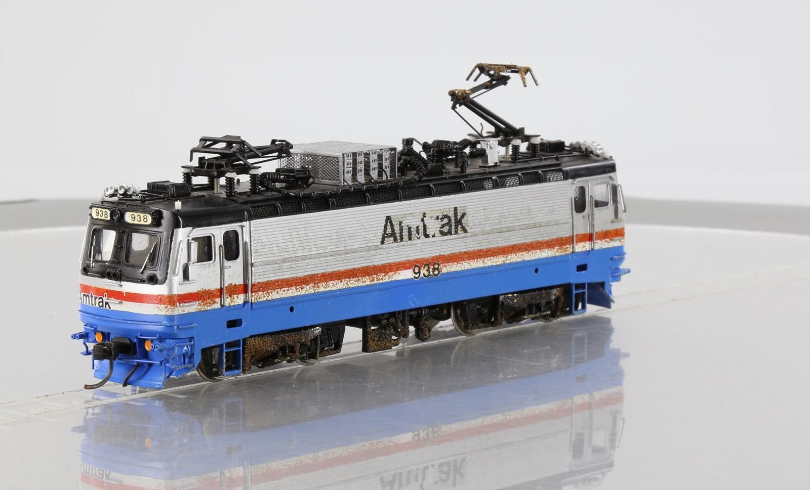 HO Brass Model - GHB International 300/301 Amtrak AEM-7 Electric #938 - F/P - Foam Damage