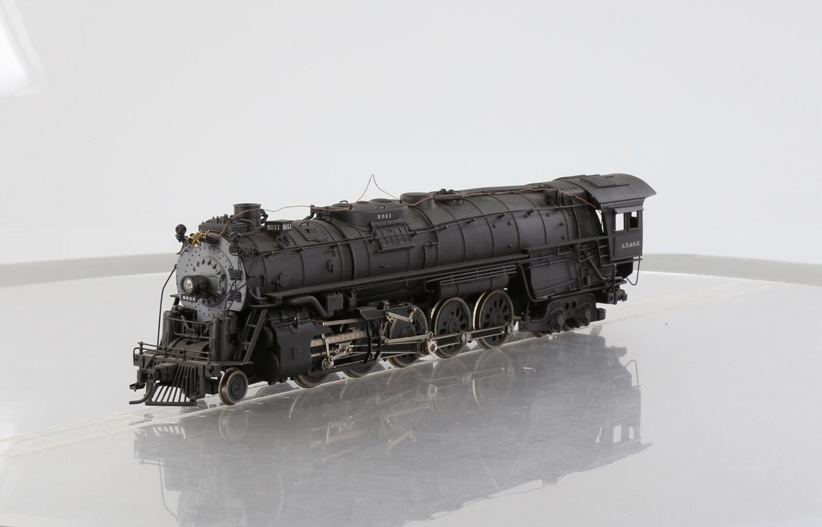 HO Brass Model Train - PFM Tenshodo ATSF Santa Fe 2-10-4 #5011 Texas ...