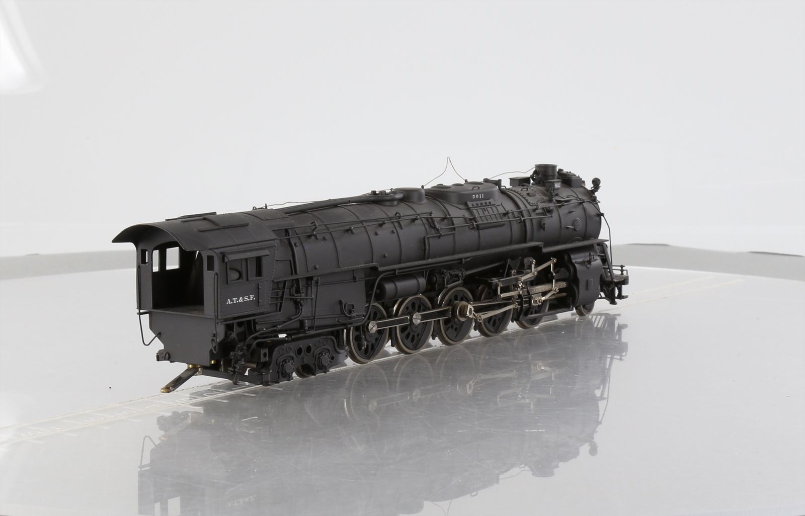 HO Brass Model Train - PFM Tenshodo ATSF Santa Fe 2-10-4 #5011 Texas ...