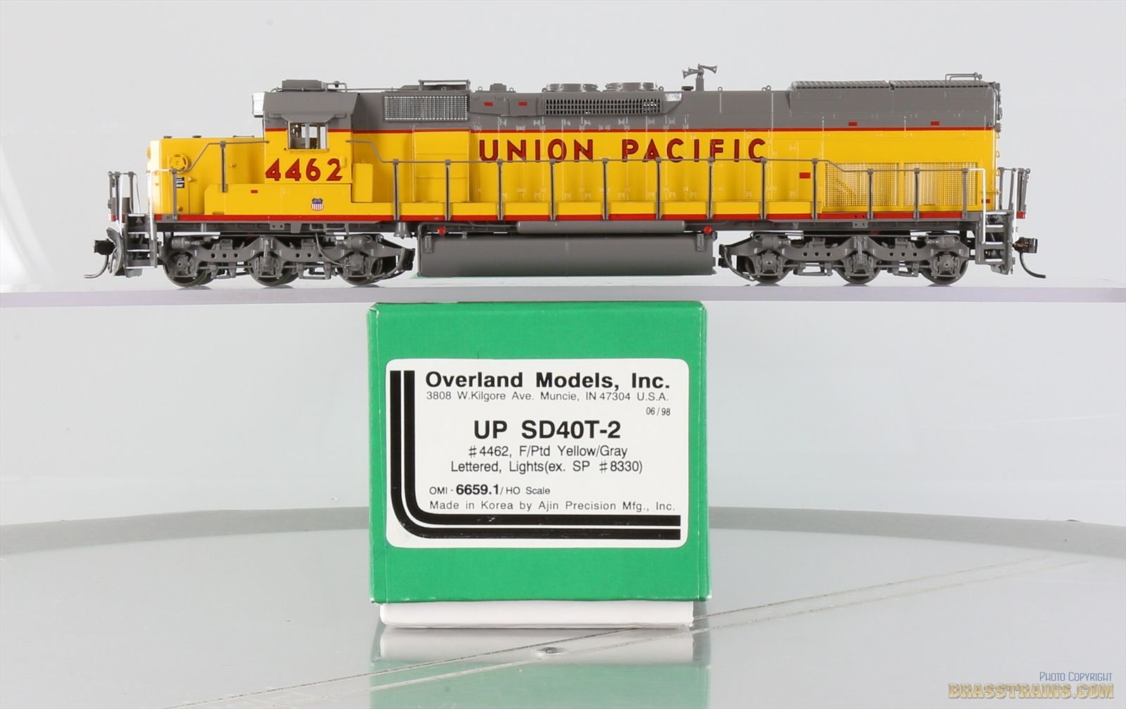 HO Brass Model Train - OMI 6659.1 UP Union Pacific SD40T-2 #4462 - F/P