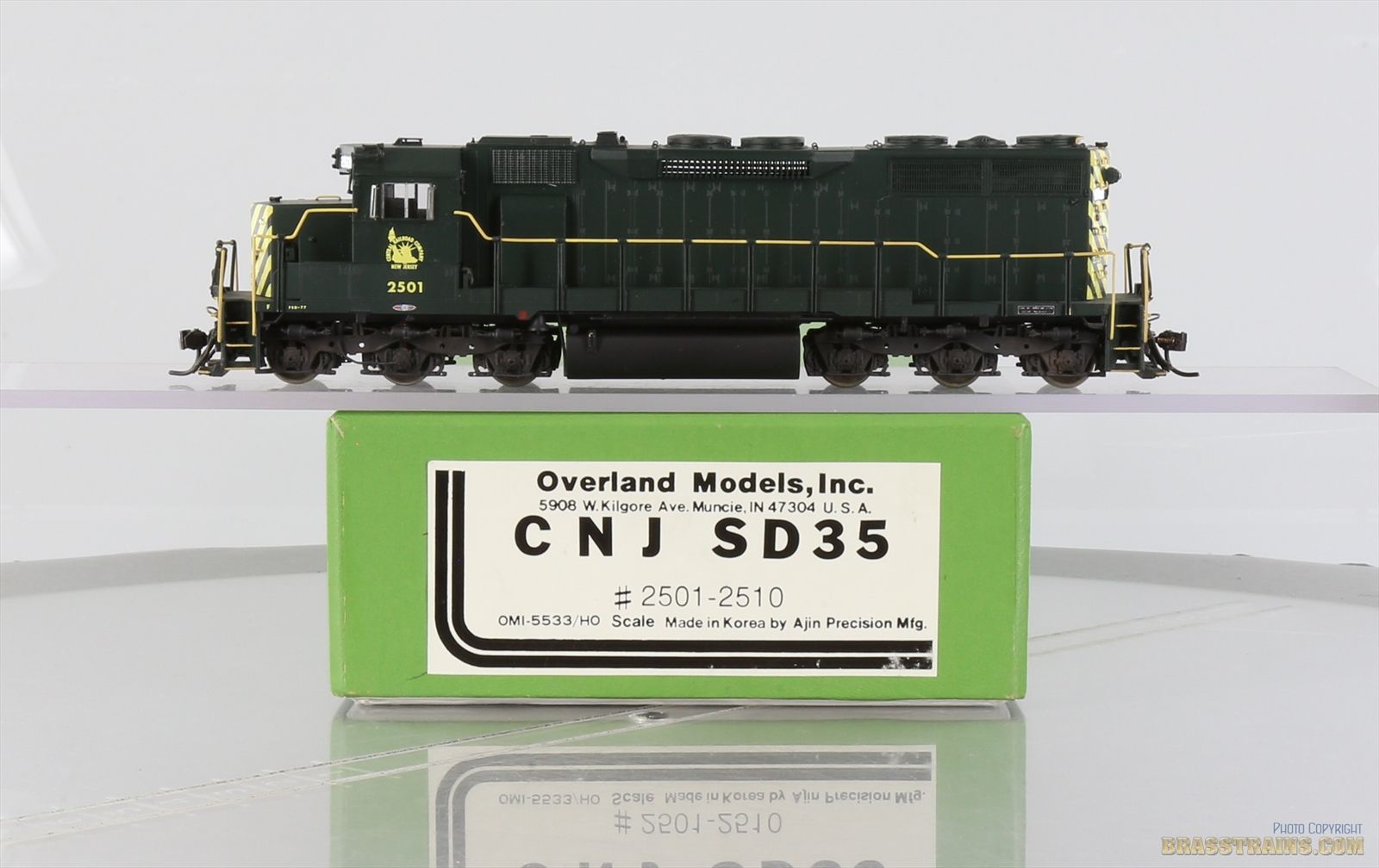 HO Brass Model - OMI 5533 CNJ Jersey Central SD35 #2501 - Pro Paint - Gwynne Burch