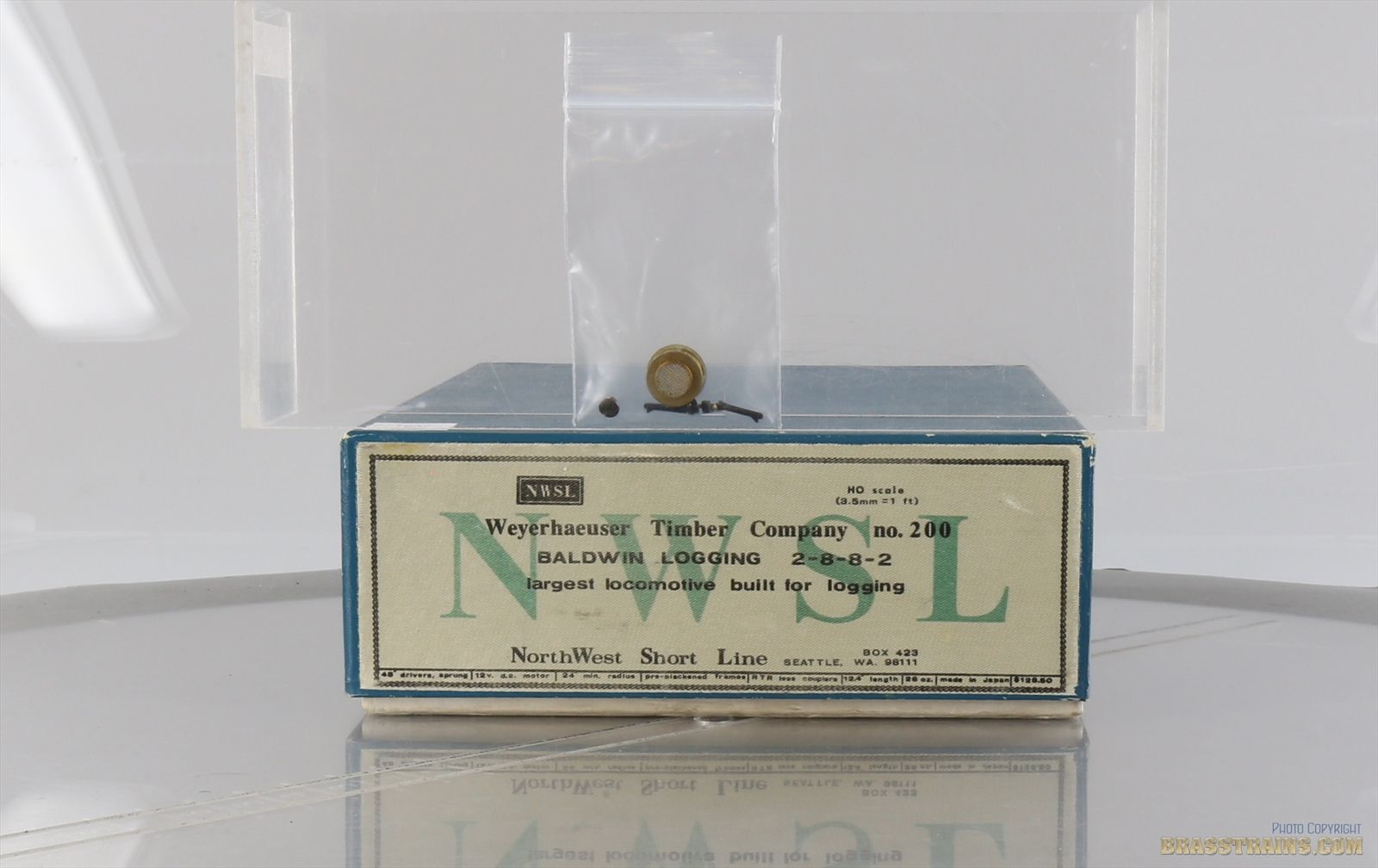HO Brass Model - NWSL Weyerhaeuser Timber Baldwin Logging 2-8-8-2 #200 ...