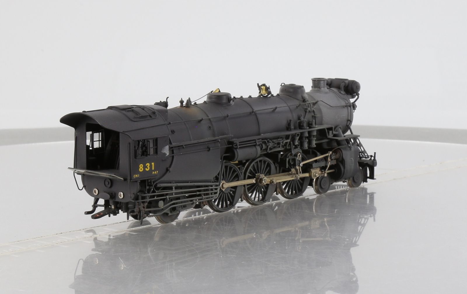 HO Brass Model - OMI 1489 Overland CNJ G-3 4-6-2 #831 - Pro Paint by Gwynne Burch