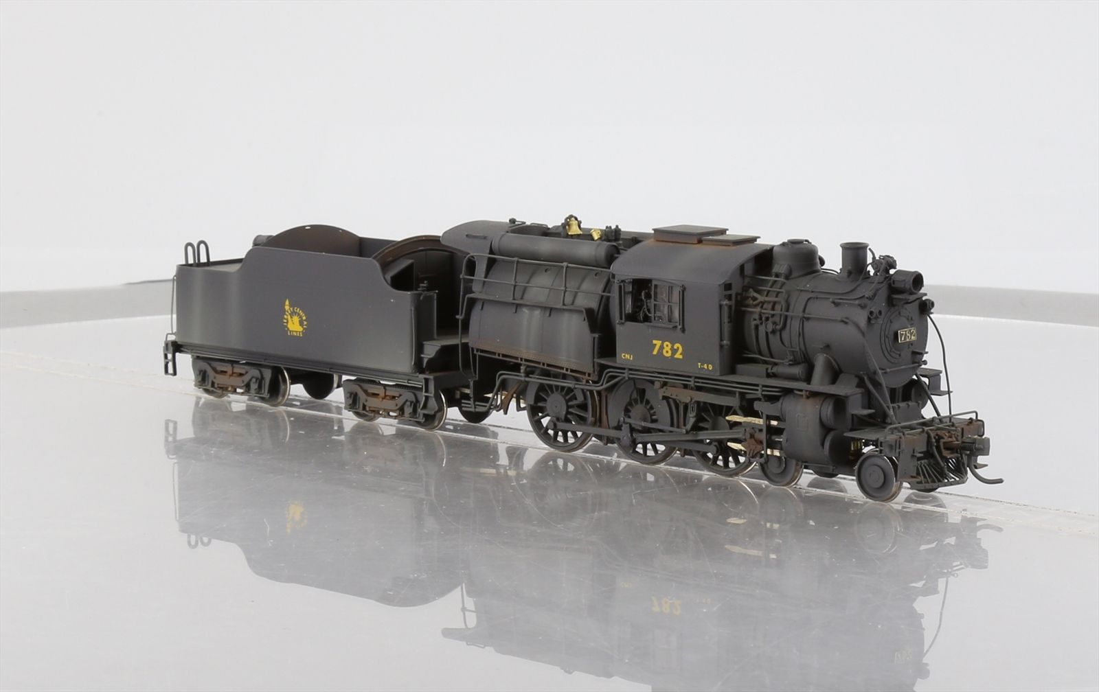 HO Brass Model - Key CNJ Jersey Central 4-6-0 T-38 #782 Camelback - Pro ...