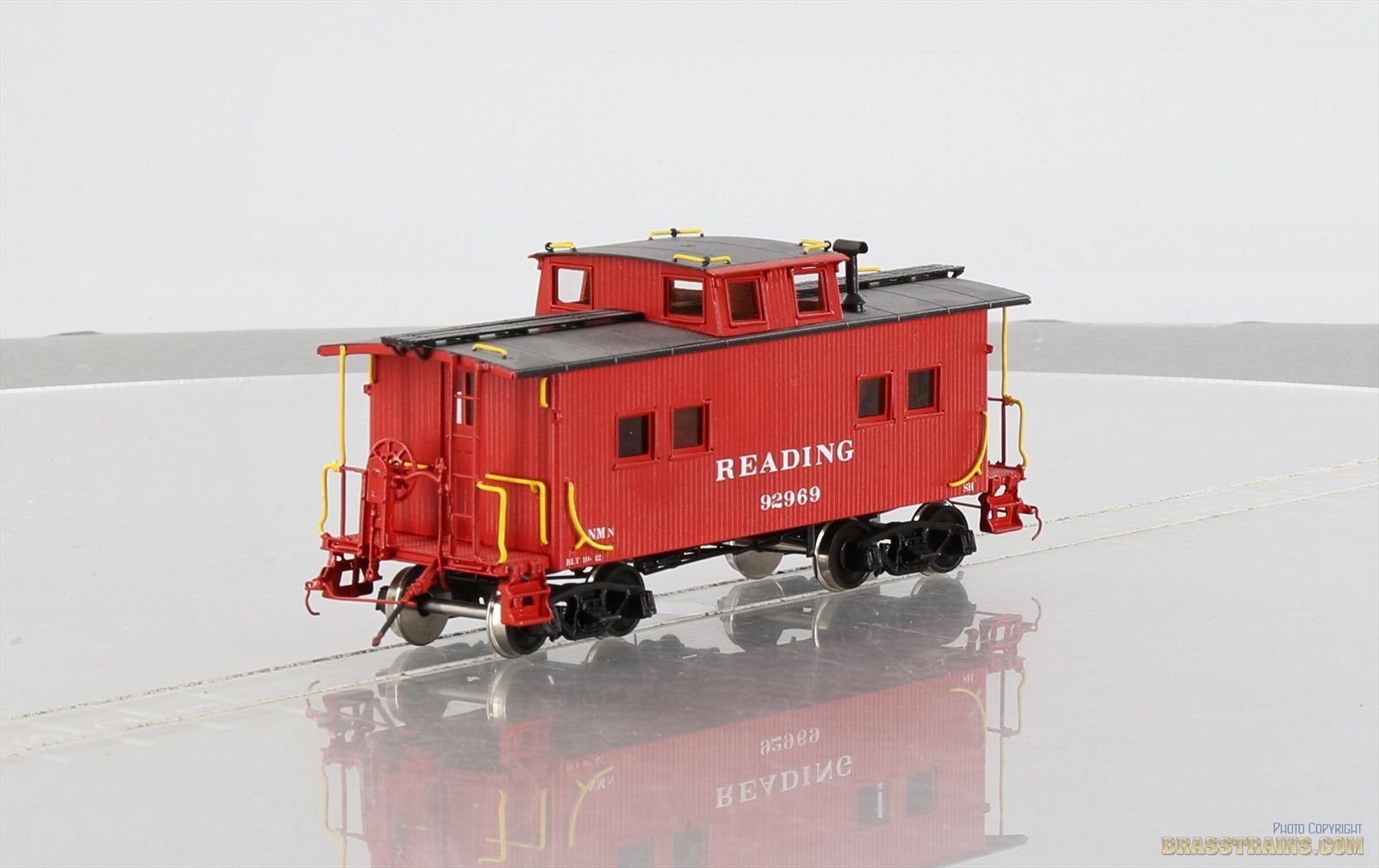 HO Brass Model Train - OMI 3876.1 Reading Wood Caboose #92969 - F/P