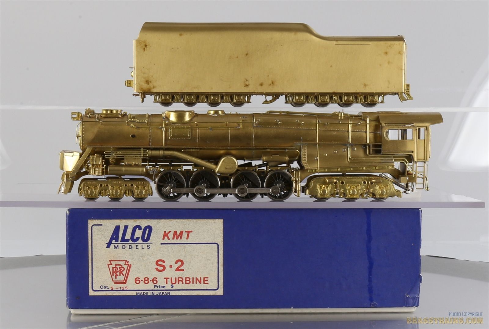 HO Brass Model - Alco S-125 PRR Pennsylvania 6-8-6 S-2 Turbine - Unpainted