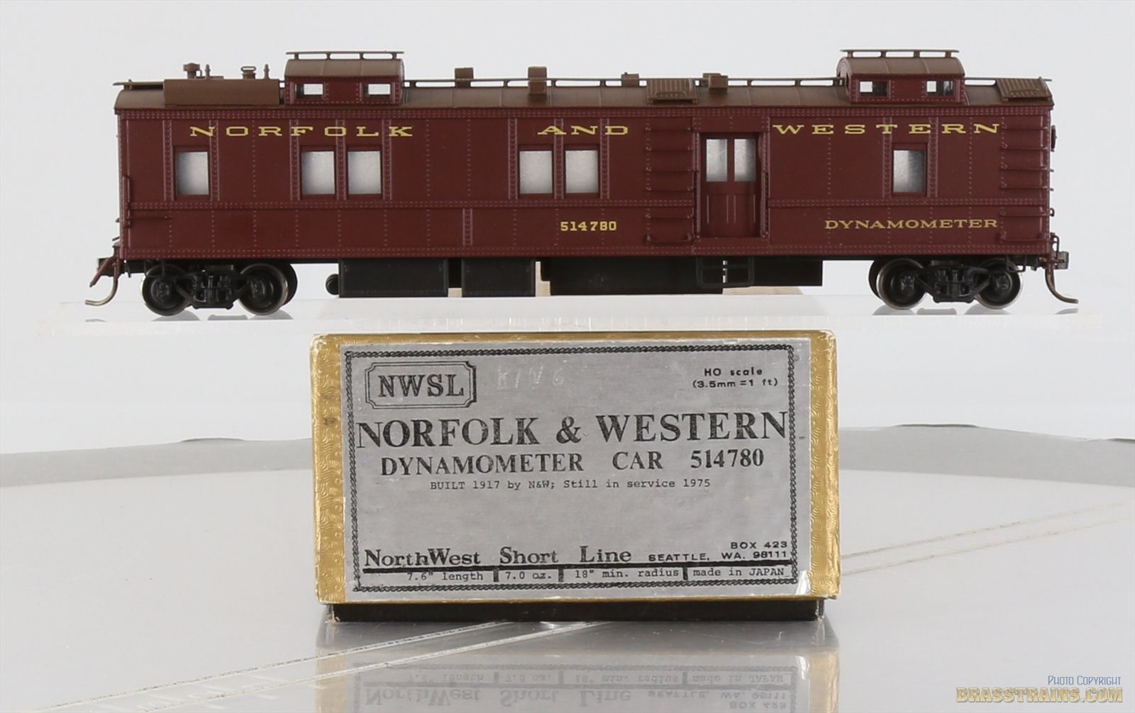 HO Brass Model - NWSL N&W Norfolk & Western Dynamometer Car #514780 ...