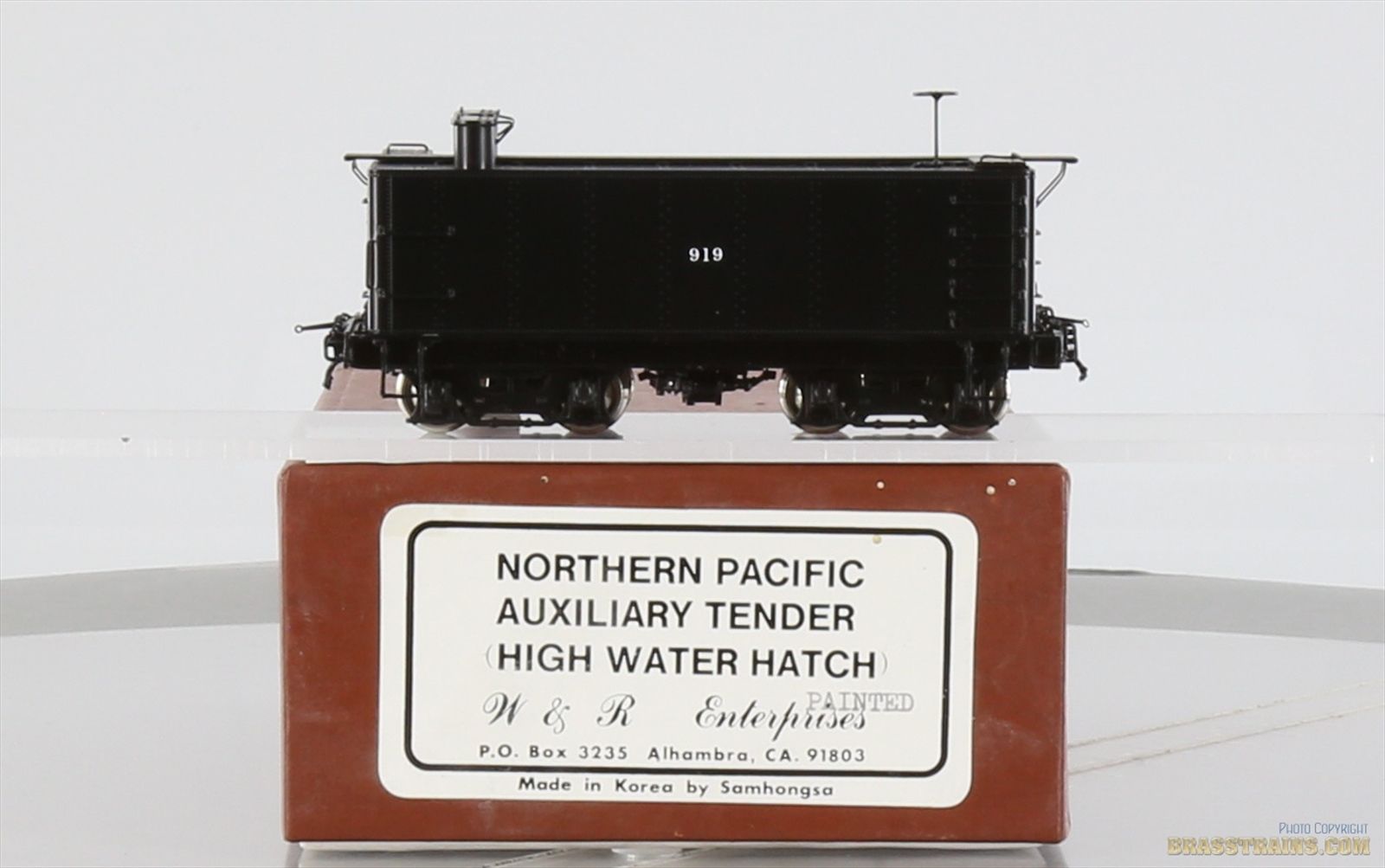 HO Brass Model - W&R NP Northern Pacific Auxiliary Tender High Water ...