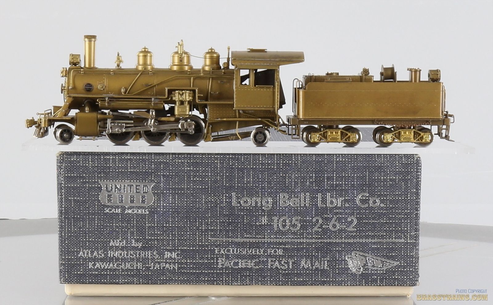 HO Brass Model - PFM United Long Bell Lumber Co. #105 2-6-2 Prairie ...