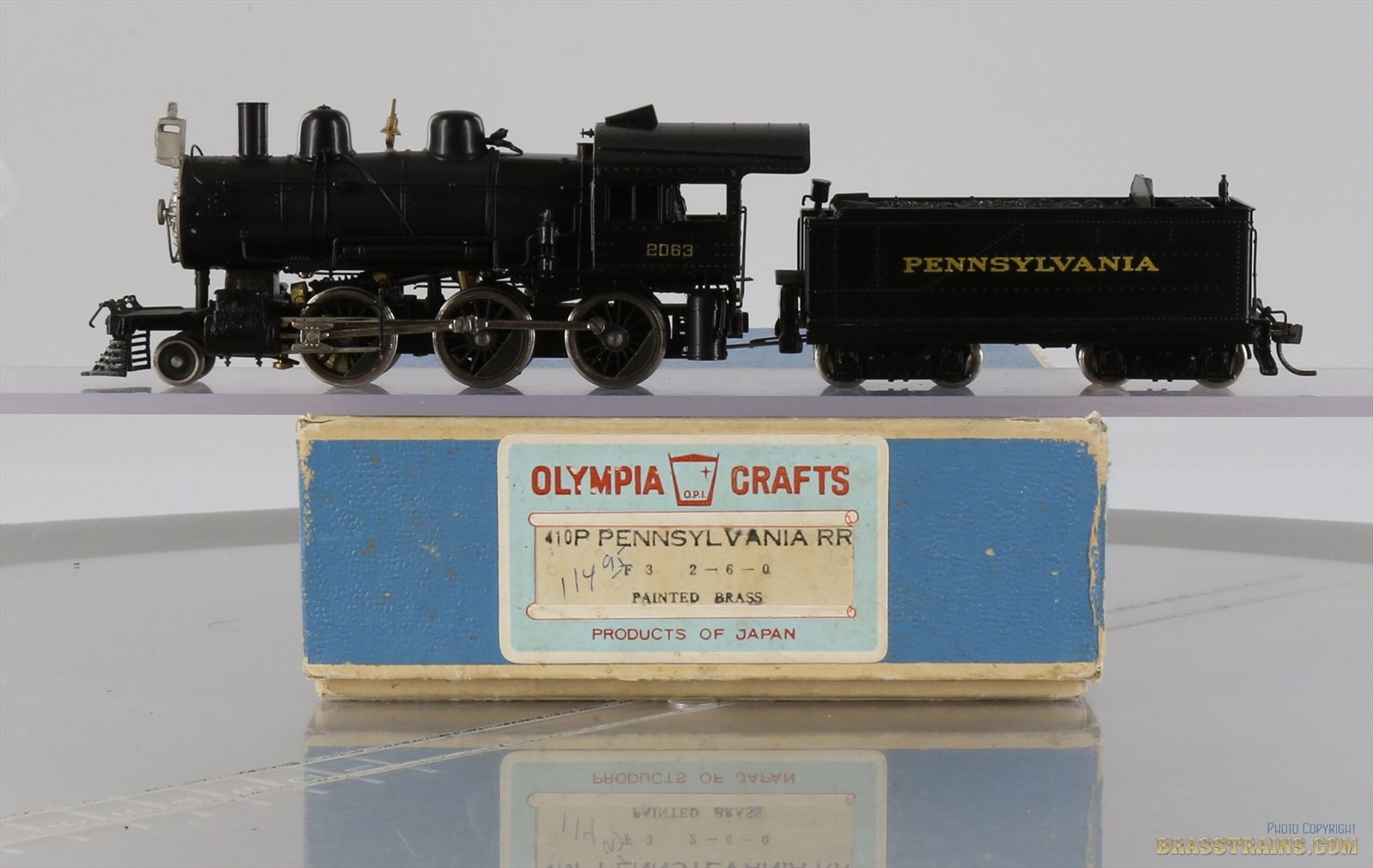 HO Brass Model - GEM Olympia PRR Pennsylvania 2-6-0 F3 Steam #2063 - Custom