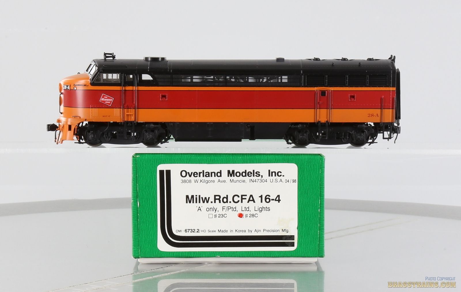 HO Brass Model Train - OMI 6732.2 Milwaukee CFA 16-4 A-Unit #28-A - F/P