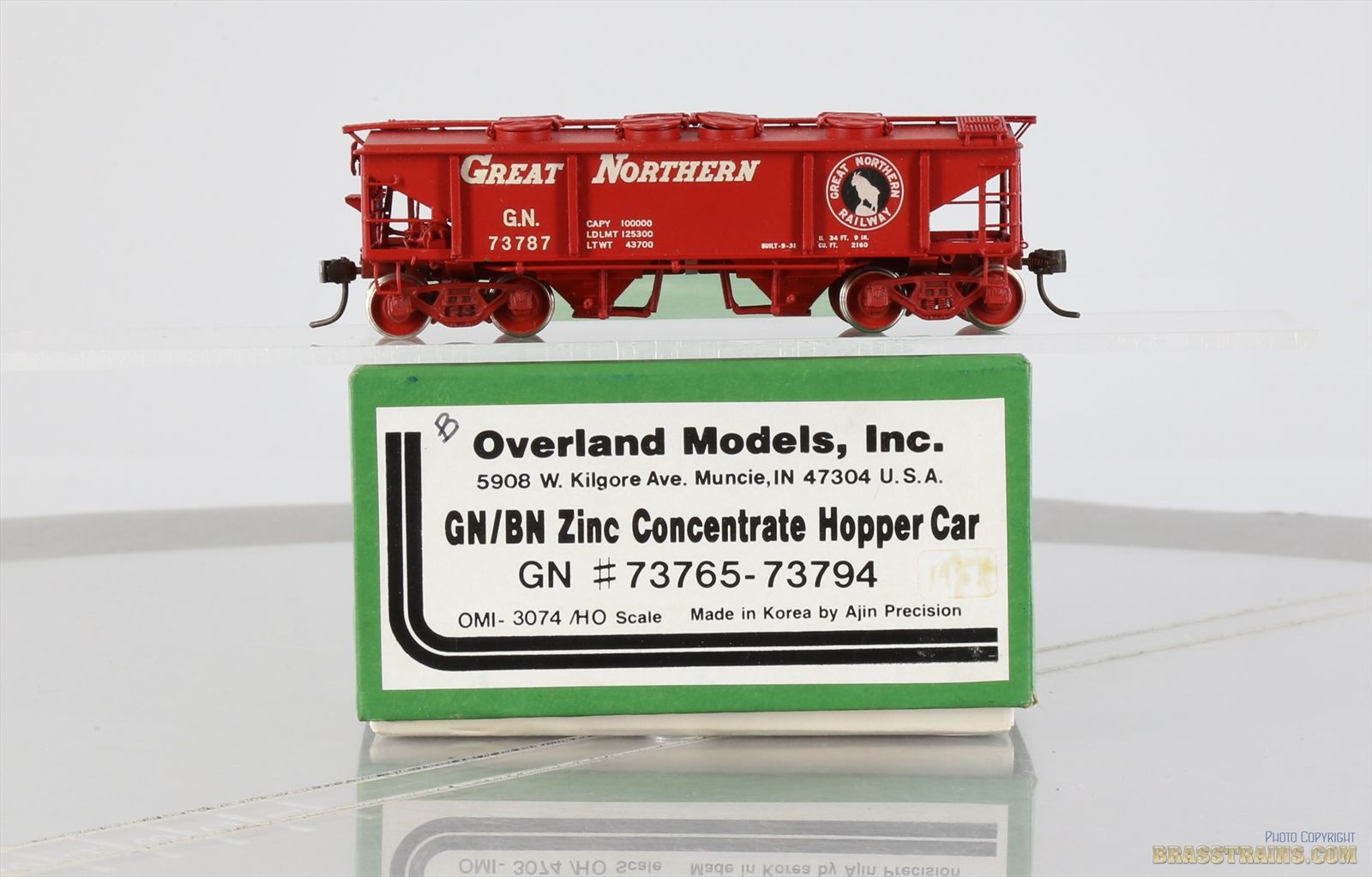 HO Brass Model- OMI 3074 GN Great Northern Zinc Concentrate Hopper ...
