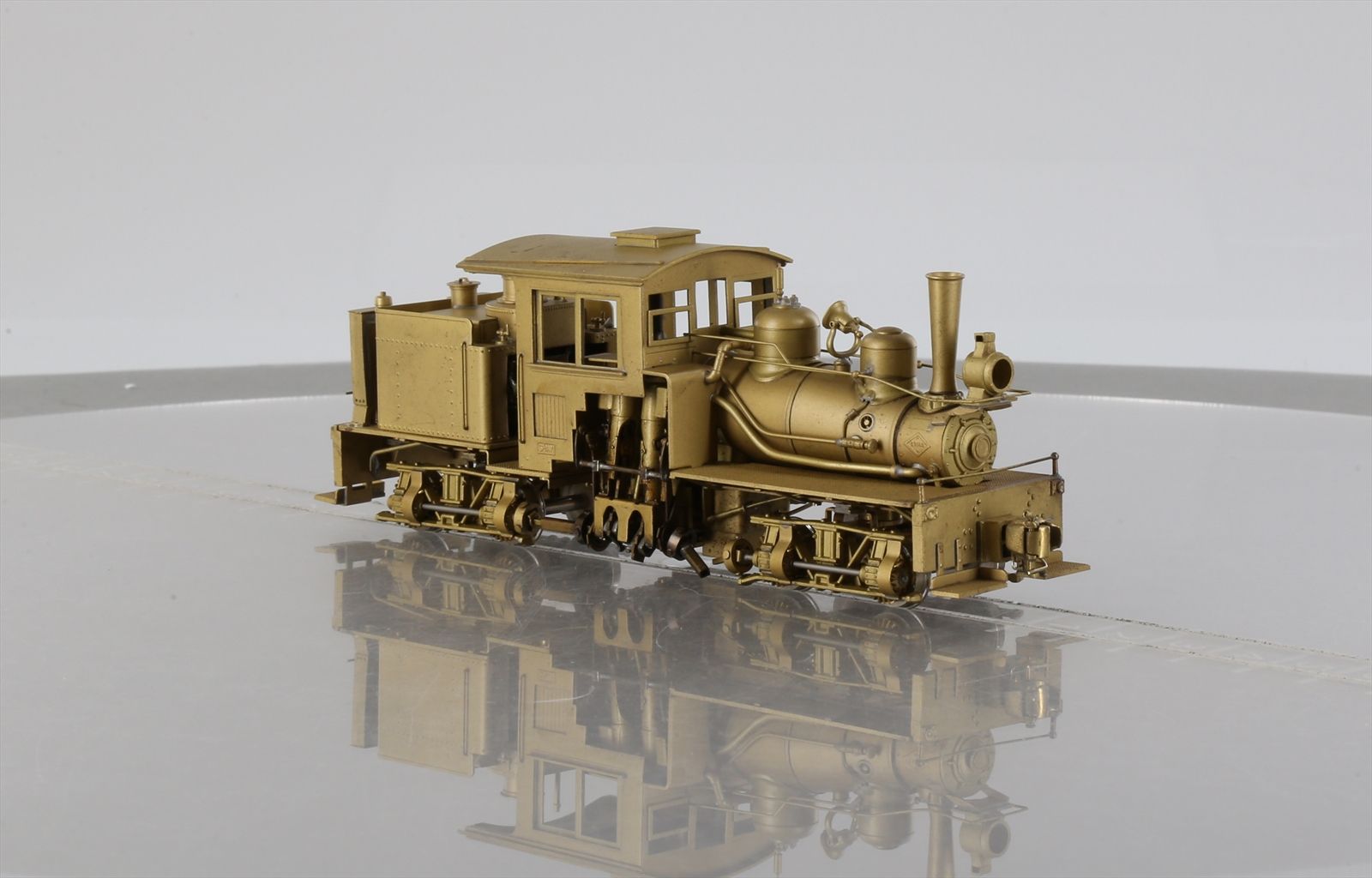 On3 Scale Brass Model Train - USH US Hobbies 13-Ton Shay KTM - Unpainted