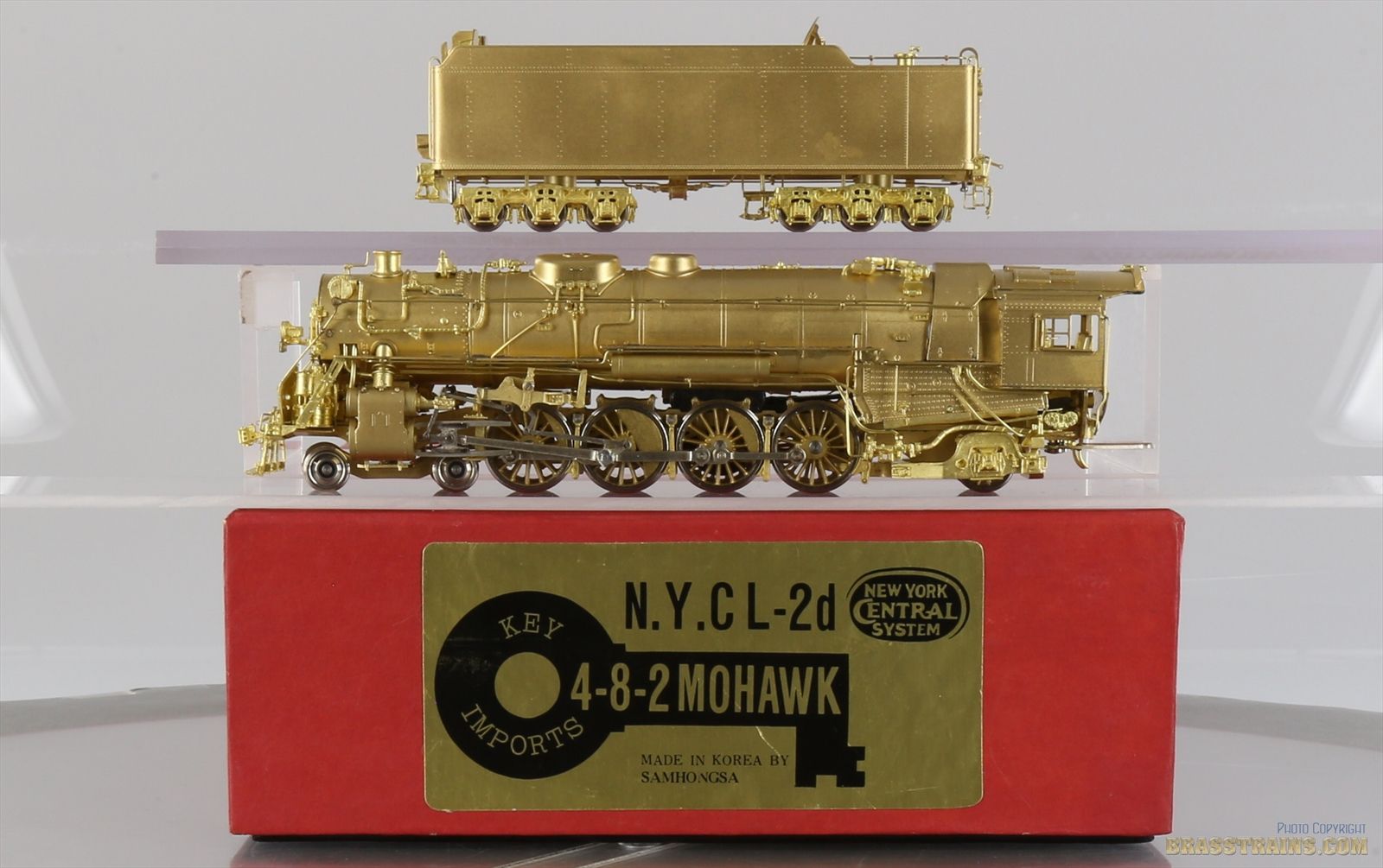 HO Brass Model - Key NYC New York Central 4-8-2 L-2d Mohawk - Unpainted