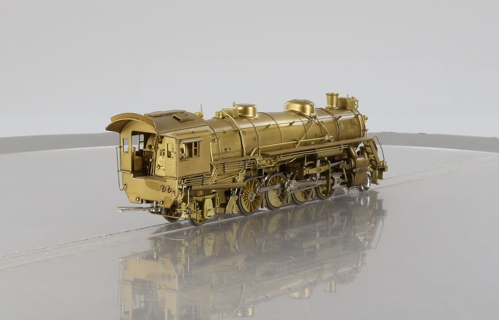 HO Brass Model - Key NKP Nickel Plate 2-8-2 H-6A Mikado #586 - Unpainted