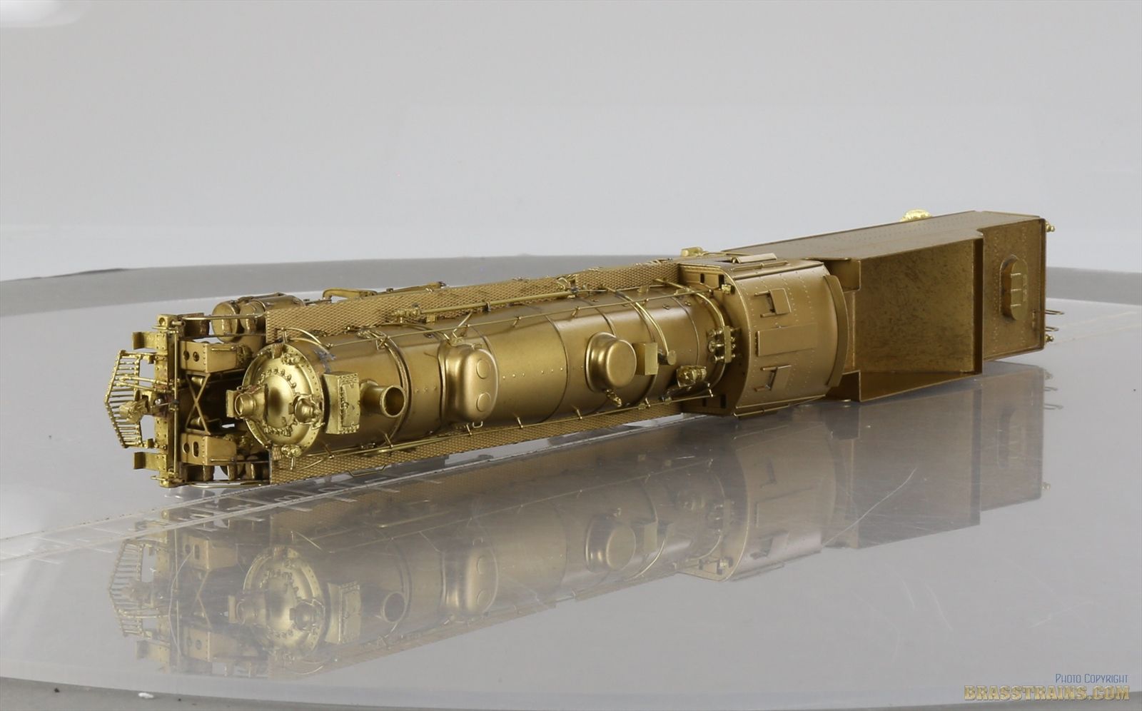 HO Brass Model - Key NKP Nickel Plate 2-8-2 H-6A Mikado #586 - Unpainted