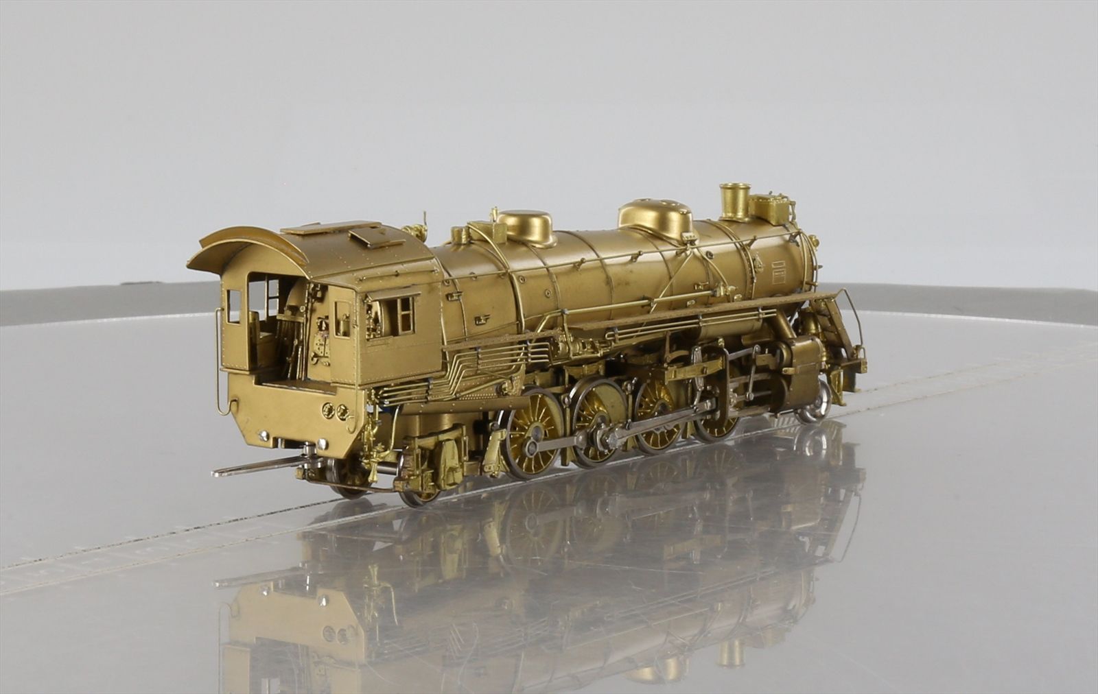 HO Brass Model - Key NKP Nickel Plate 2-8-2 H-6A Mikado #586 - Unpainted