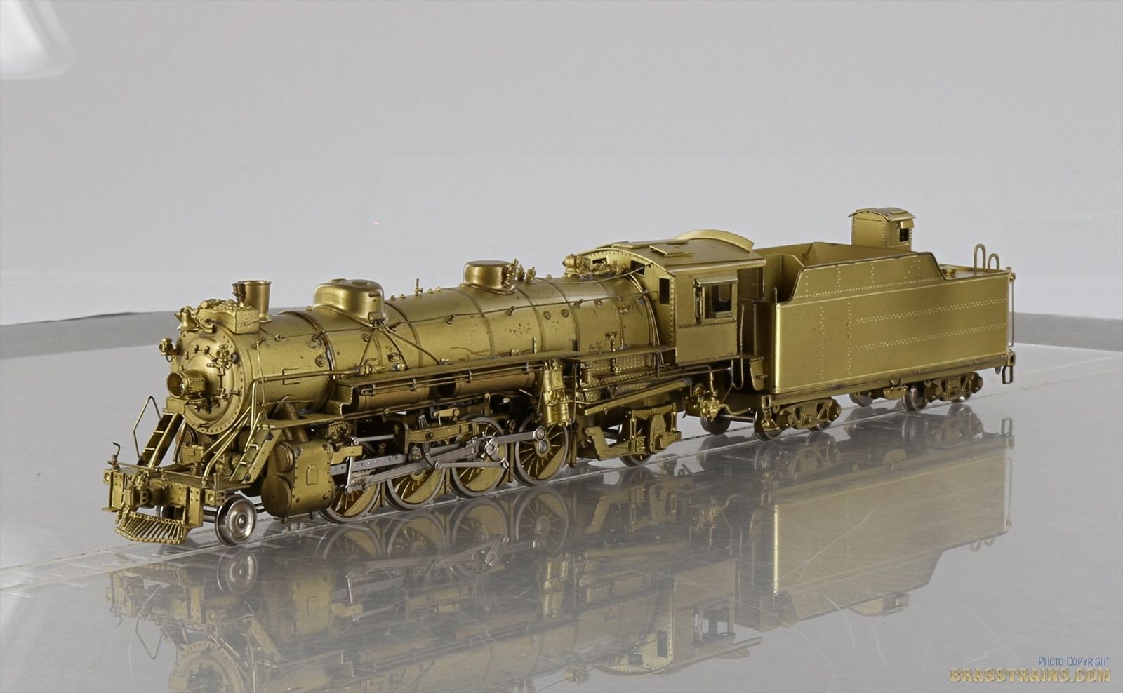 HO Brass Model Train - Key SOU Southern MS-1 2-8-2 Mikado - Unpainted