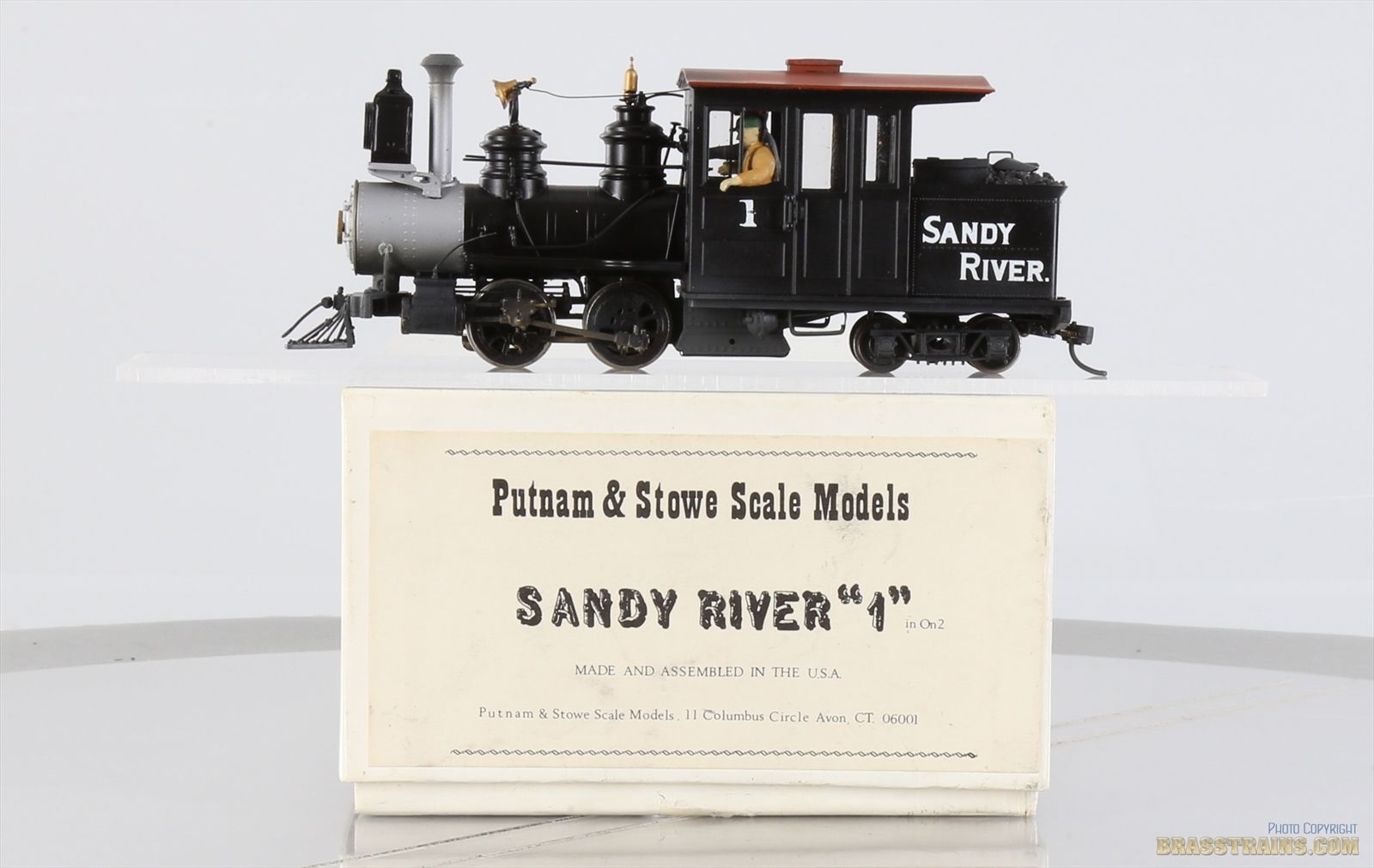 On2 Brass Model - P&S Putnam & Stowe Scale Models Sandy River 0-4-4T #1 ...