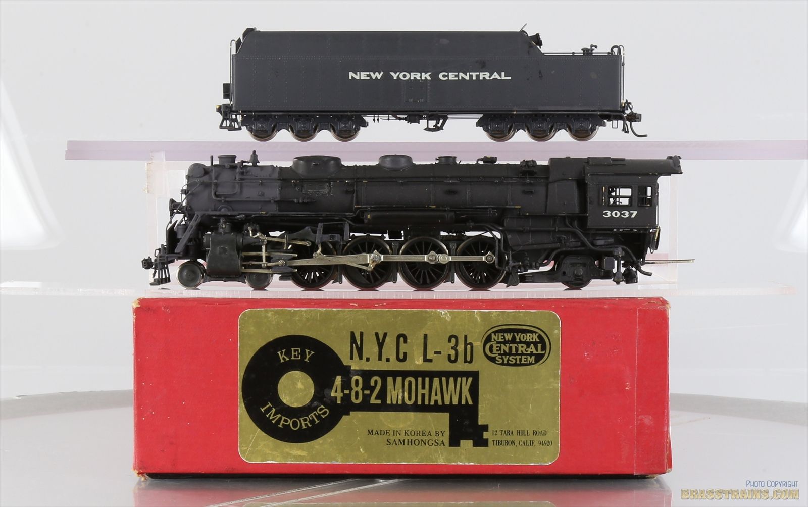 HO Brass Model - Key NYC New York Central 4-8-2 L-3b Mohawk #3037 ...