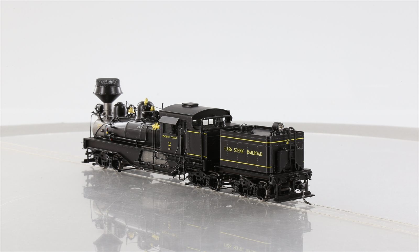 HO Scale Brass Model Train GPM-3320 Pacific Coast Shay - CASS SCENIC #2 ...