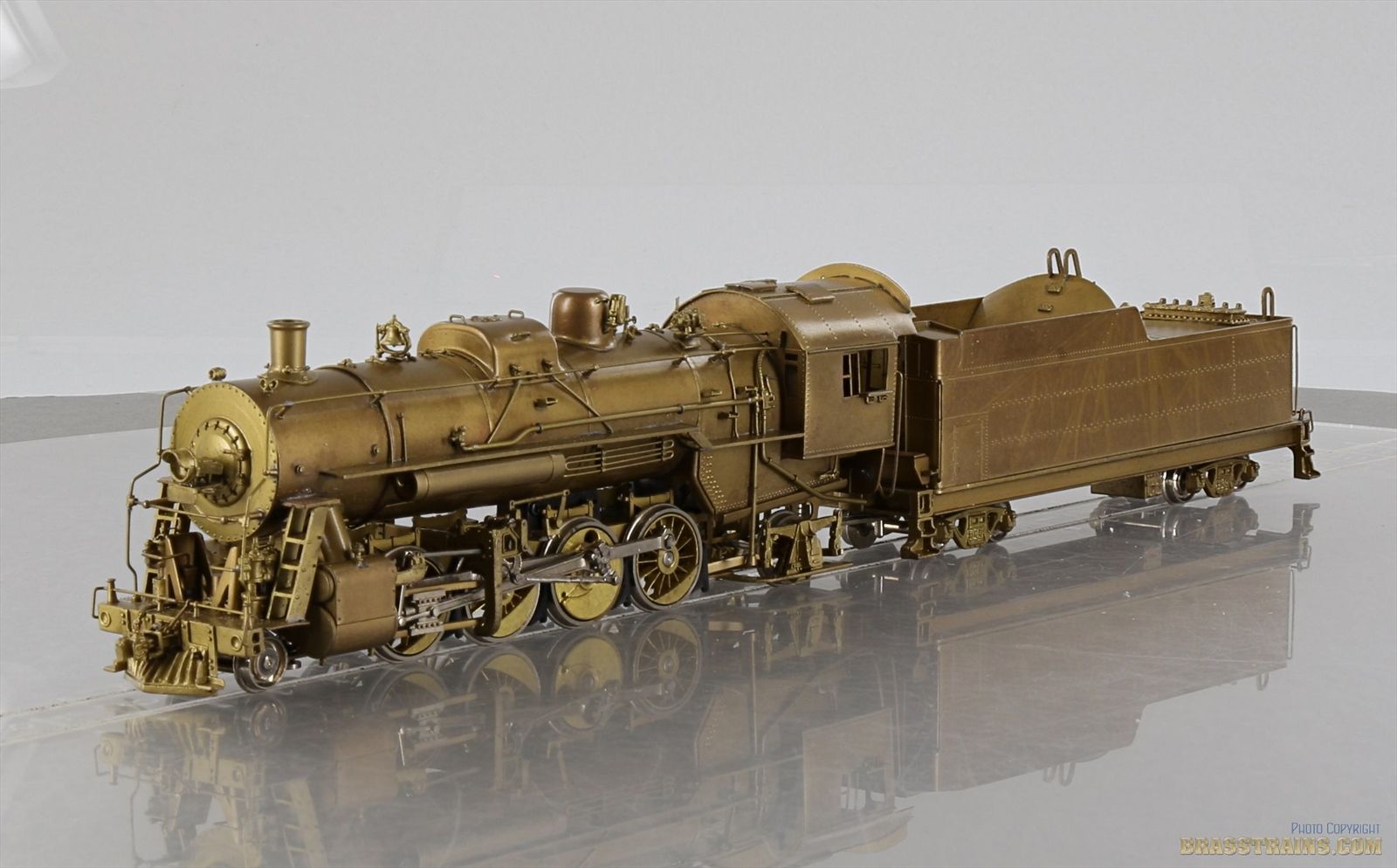HO Scale Brass Model Train - ALCO Models IC Illinois Central 2-8-2 ...