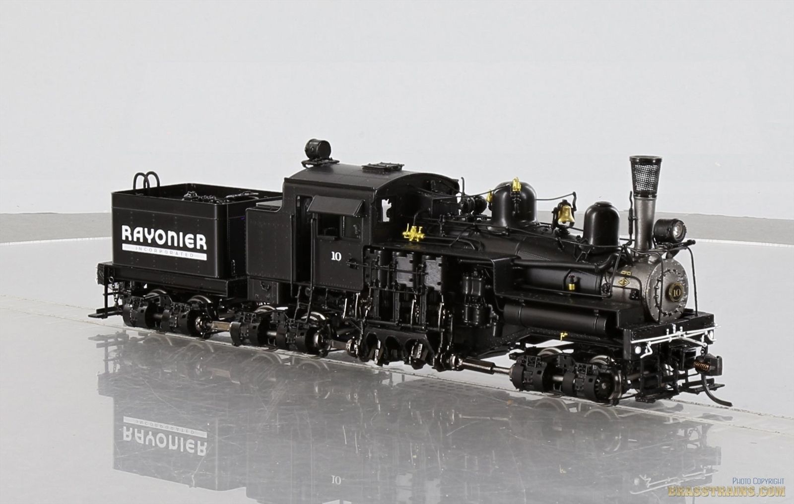 HO Scale Brass Model Train GPM-3348 Pacific Coast Shay - Rayonier #10 ...