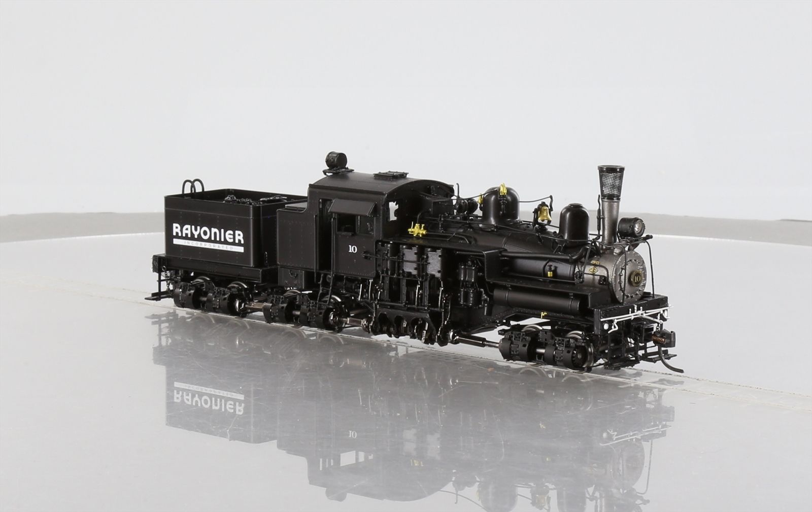 HO Scale Brass Model Train GPM-3348 Pacific Coast Shay - Rayonier #10 ...