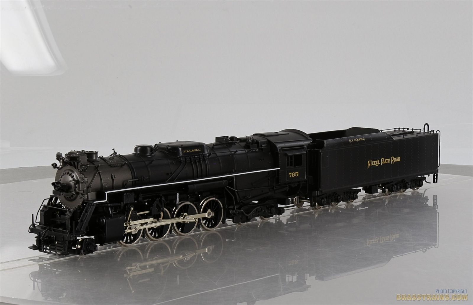 HO Brass Model - KEY NKP Nickel Plate 2-8-4 S-2/3 Berkshire #765 - Custom
