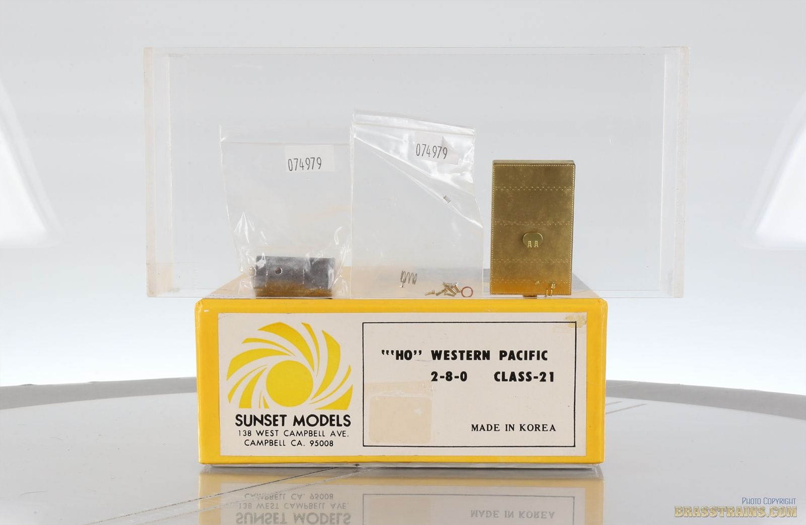 HO Brass Model Train - Sunset Models WP Western Pacific 2-8-0 Class-21