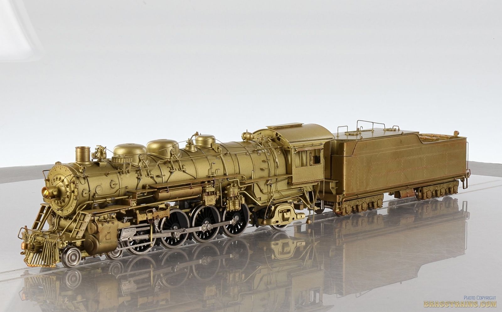 HO Brass Model - Sunset AT&SF Santa Fe 3700 Class 4-8-2 Steam - Unpainted