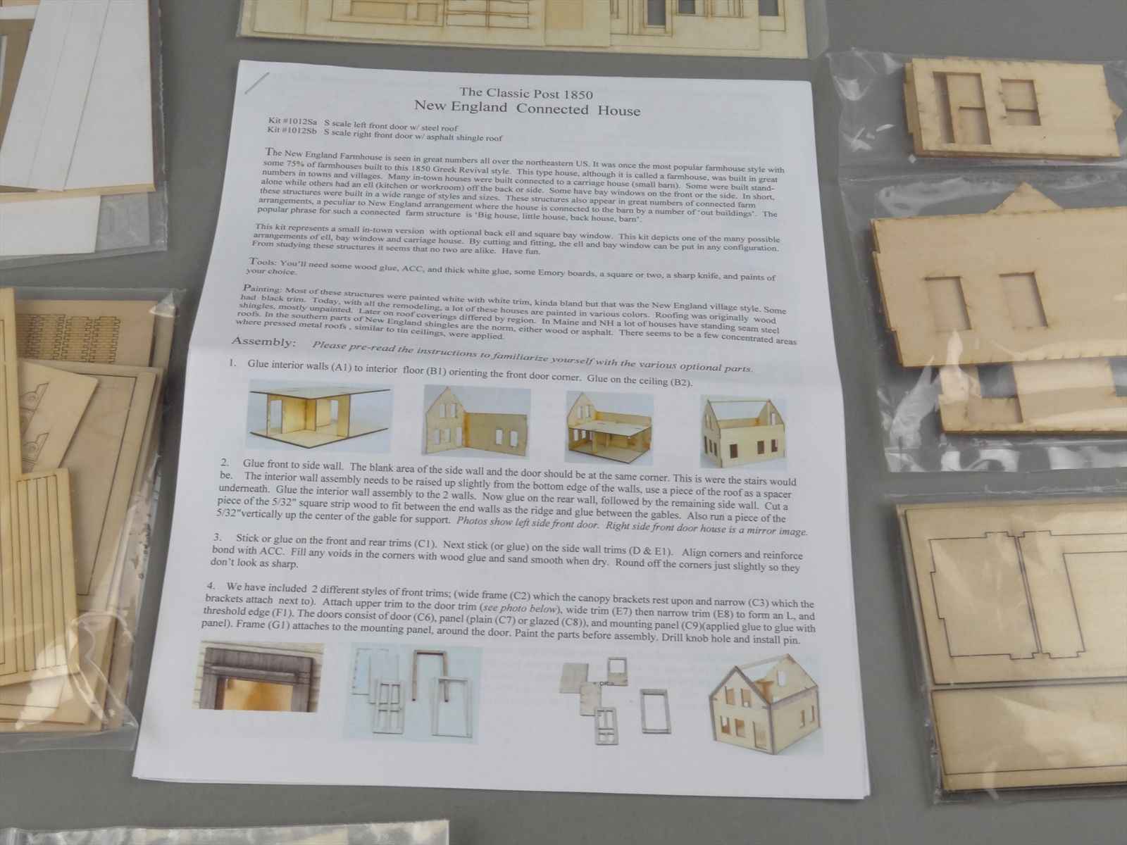 S Scale Craftsman Kit - Mount Blue Model Co. #1012Sa - Post 1850 New ...