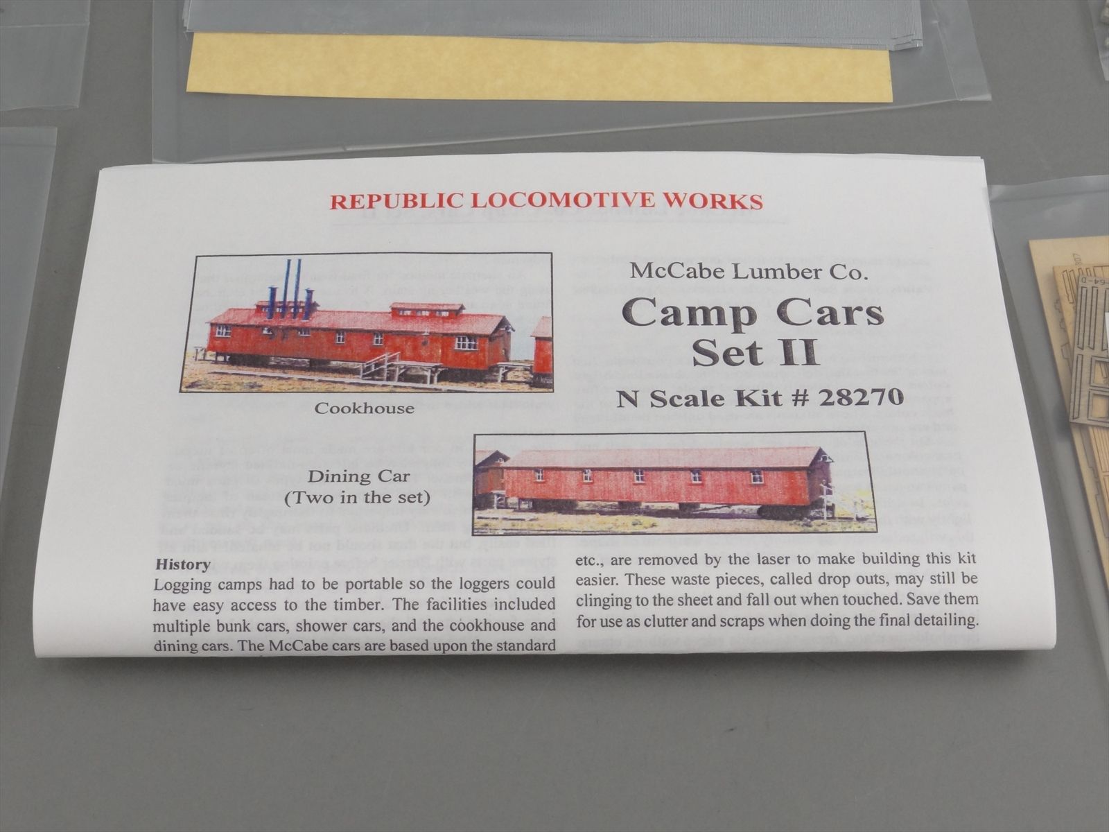 N Scale Craftsman Kit - Republic Locomotive Works #28270 - Mccabe Camp ...