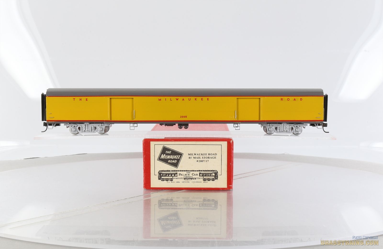 HO Brass Model - Palace Car Company Milwaukee 85' Mail Storage Car ...