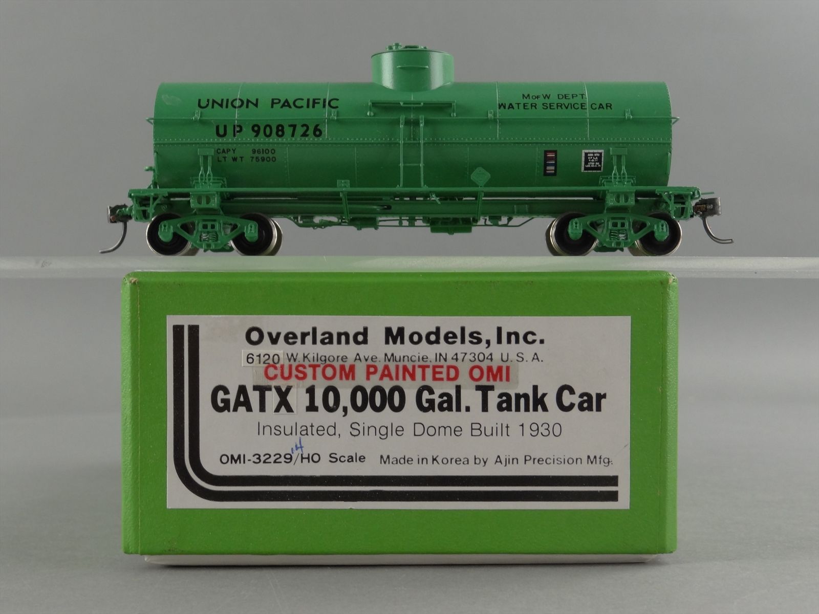 HO Brass Model - OMI 3229.4 GATX 10000 Gal Single Dome Tank Car UP ...