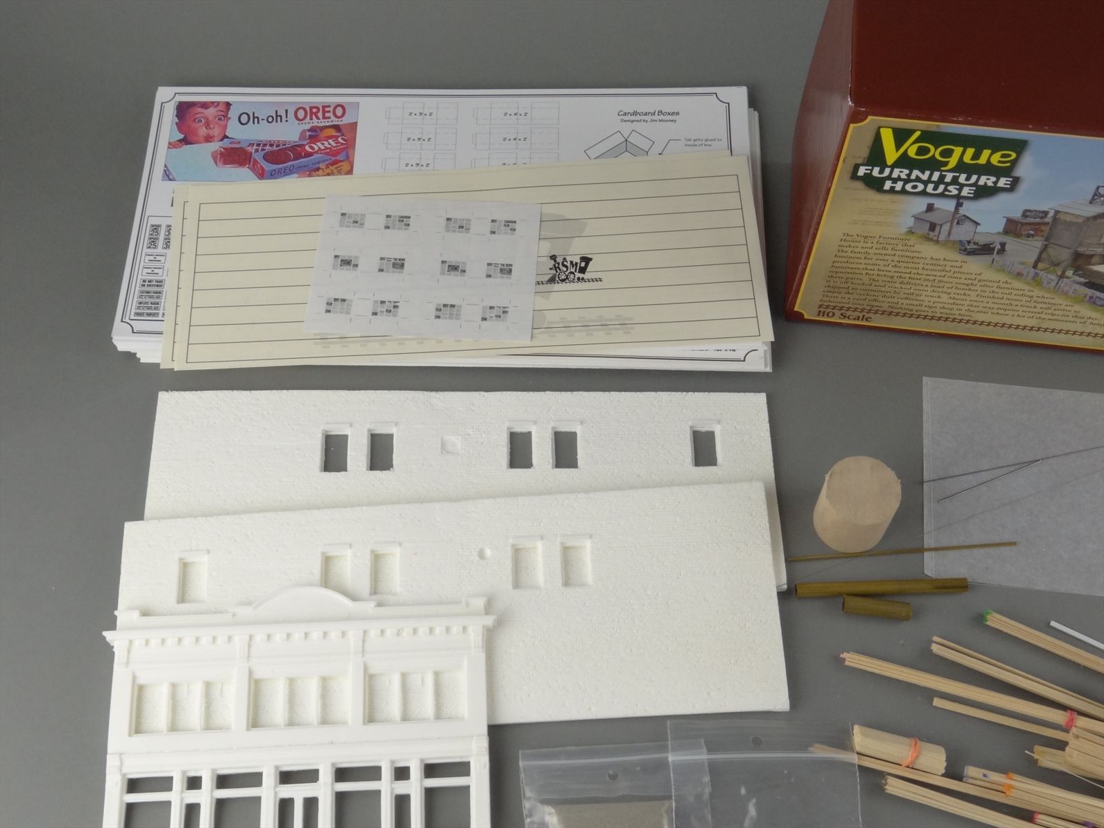 HO Craftsman Kit - RSM Rail Scale Miniatures #004 - Vogue Furniture ...