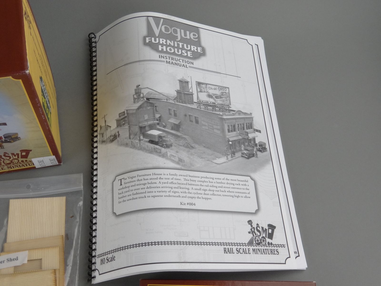 HO Craftsman Kit - RSM Rail Scale Miniatures #004 - Vogue Furniture ...