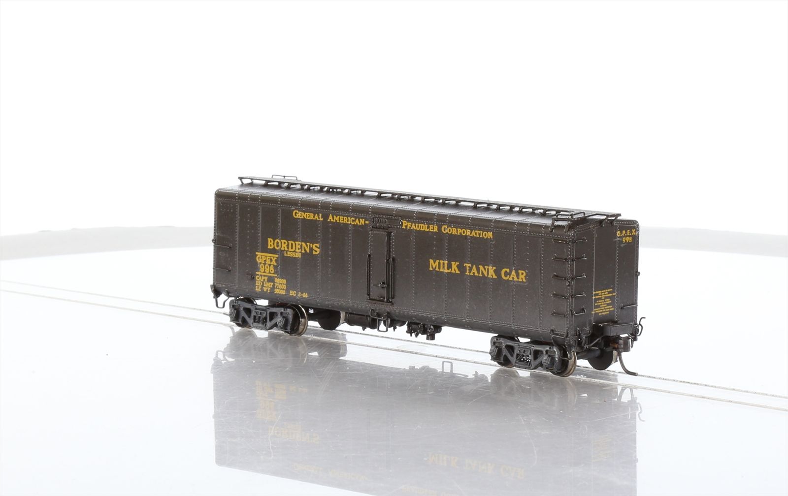 HO Brass Model - OMI 3054 Borden's Milk Tank Car GPEX #998 - Custom ...