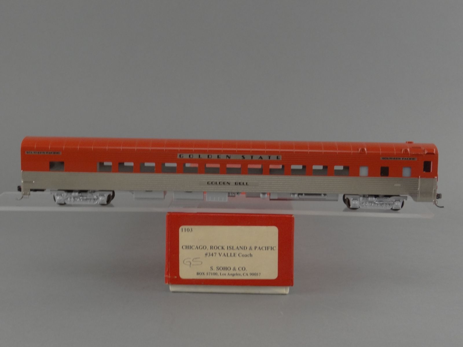 HO Brass Model - Soho 1103 CRI&P Rock Island #347 Golden Bell Coach ...