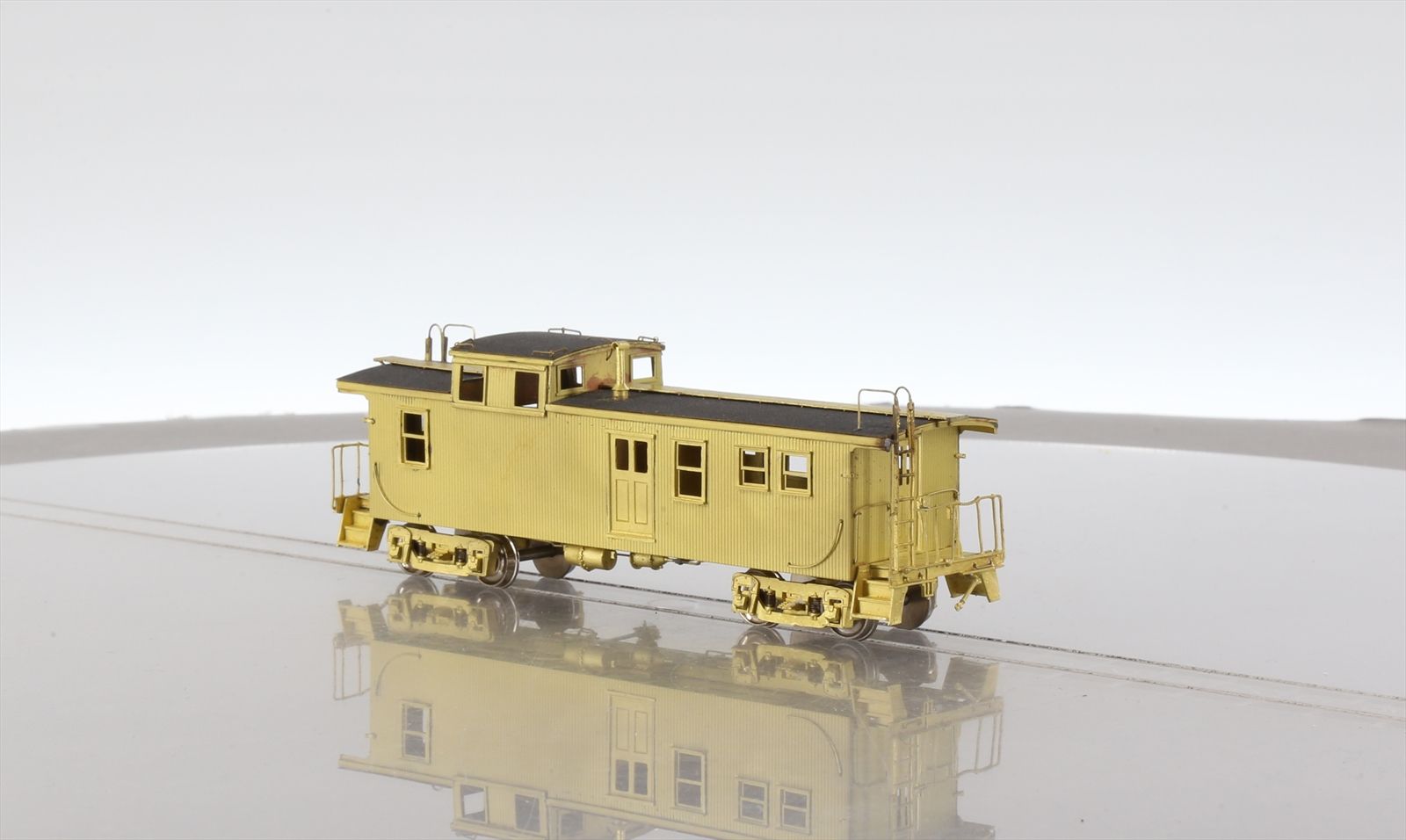 HO Brass Model - OMI 1169 FEC Florida East Coast Wood Side-Door Caboose #702-760 - Unpainted ...