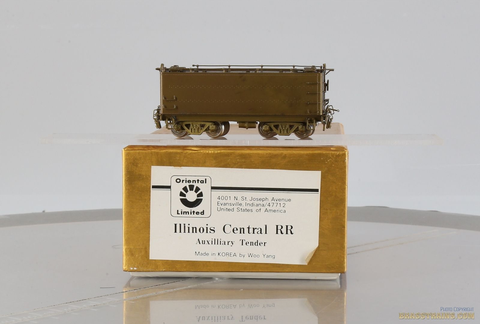 HO Brass Model - Oriental IC Illinois Central Auxiliary Tender ONLY ...
