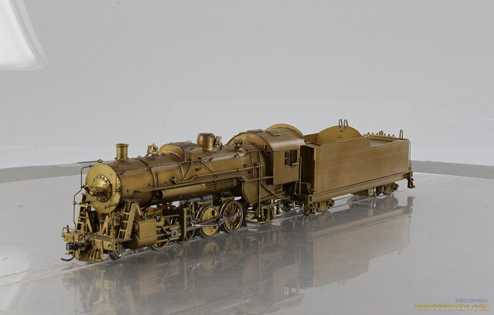 HO Scale Brass Model Train - ALCO Models IC Illinois Central 2-8-2 ...