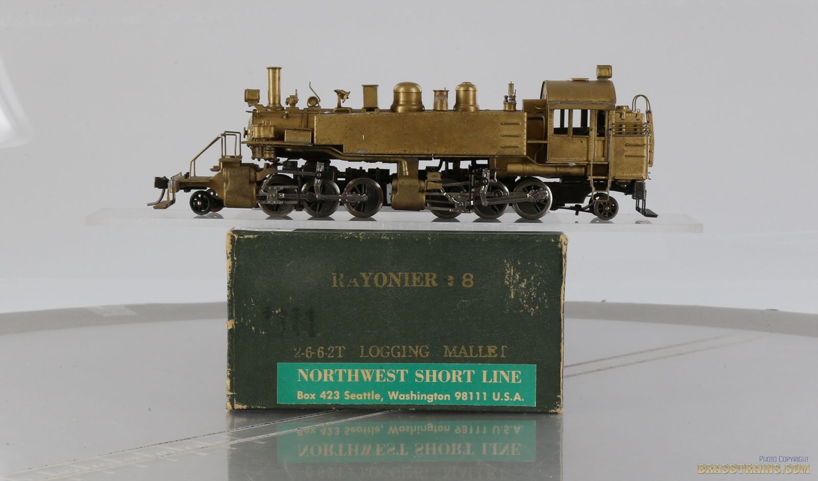 HO Brass Model Train - NWSL TOBY Rayonier 2-6-6-2T Logging Mallet #8 ...