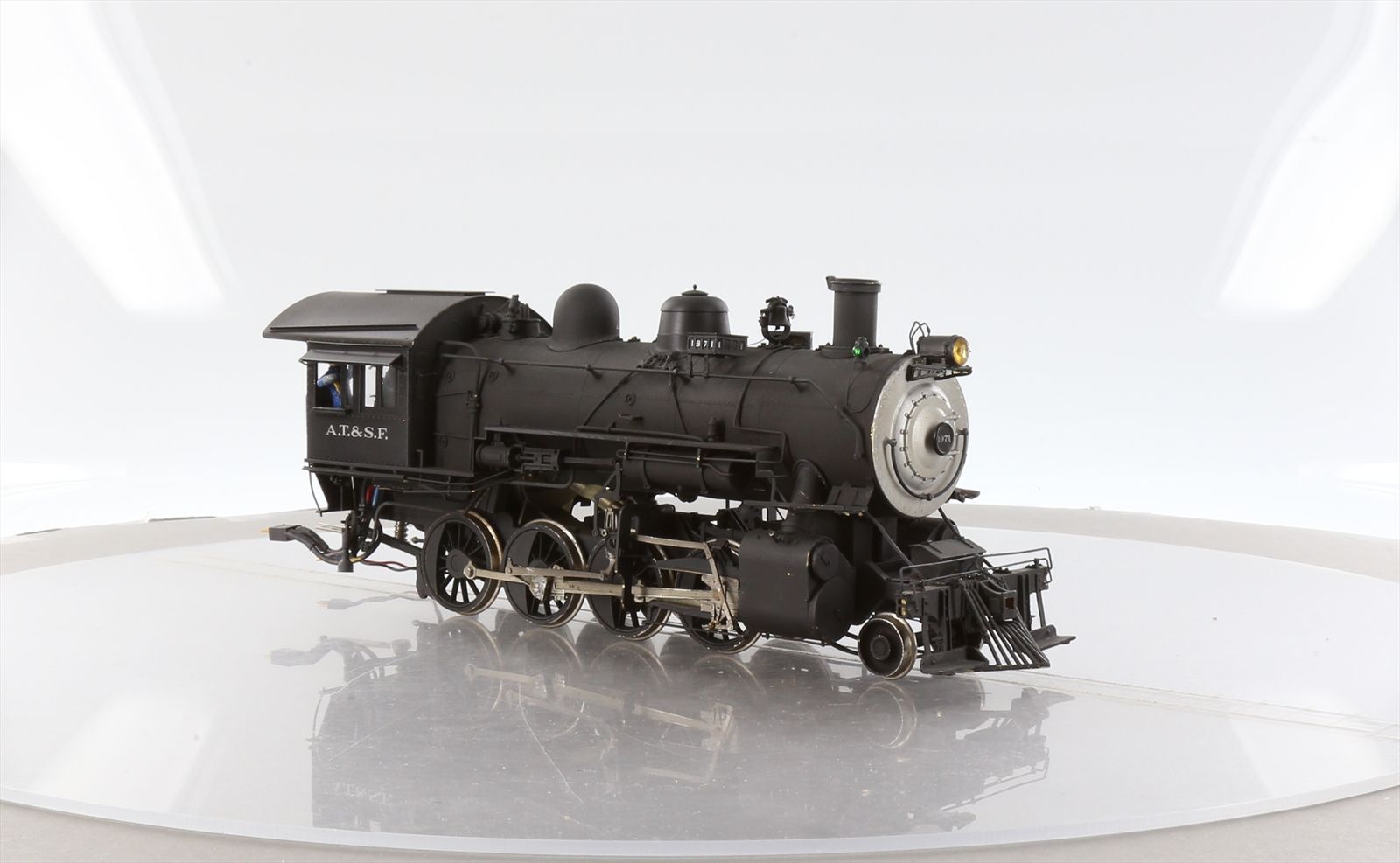 O Scale Brass 2-Rail Model - Sunset AT&SF Santa Fe 2-8-0 Steam #1971 ...