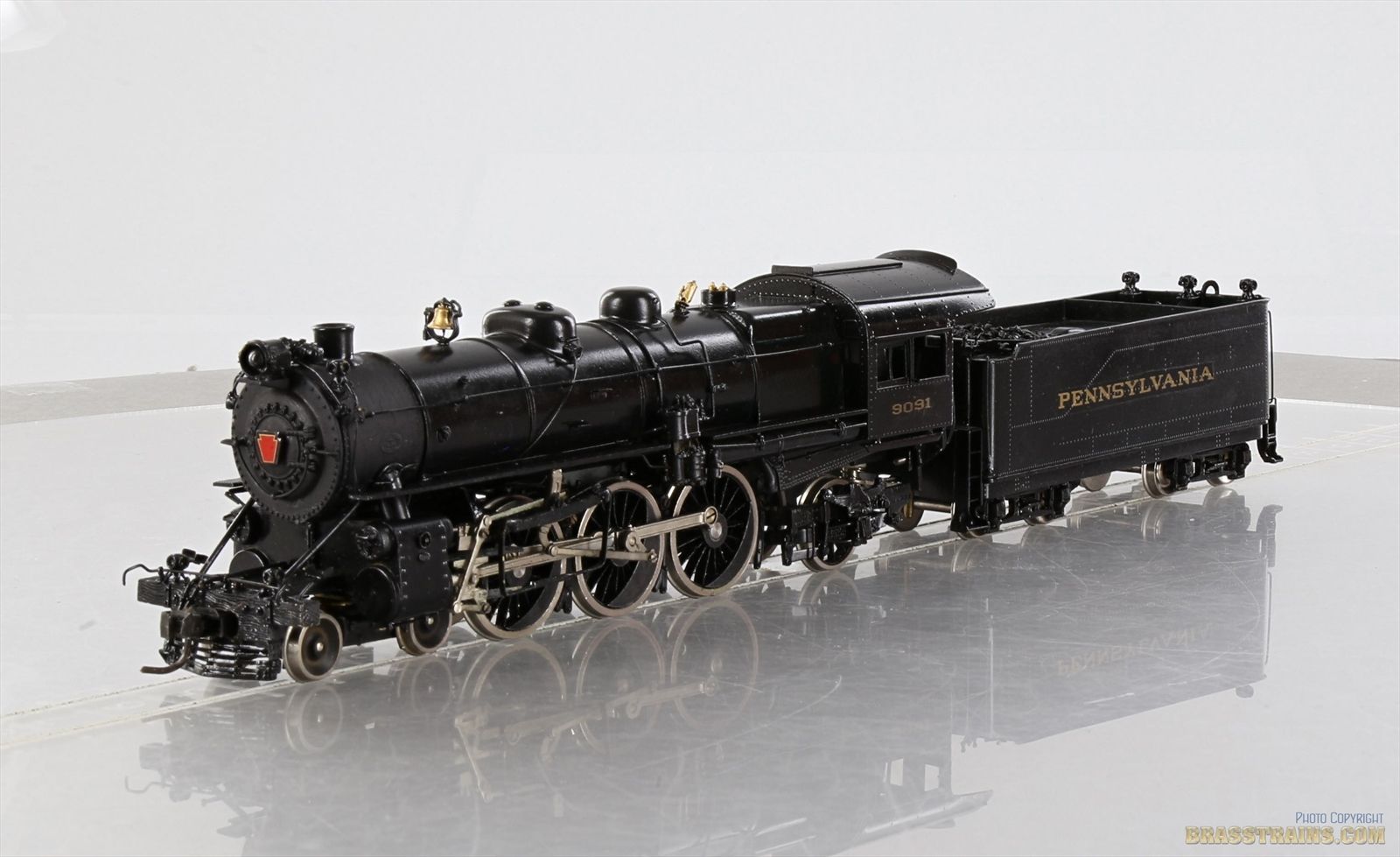 HO Brass Model Train - WMC PRR Pennsylvania K-3 4-6-2 #9091 - Custom